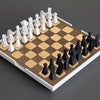 Modern Geometric Personalized Chess Set - Custom Luxury Board With ...