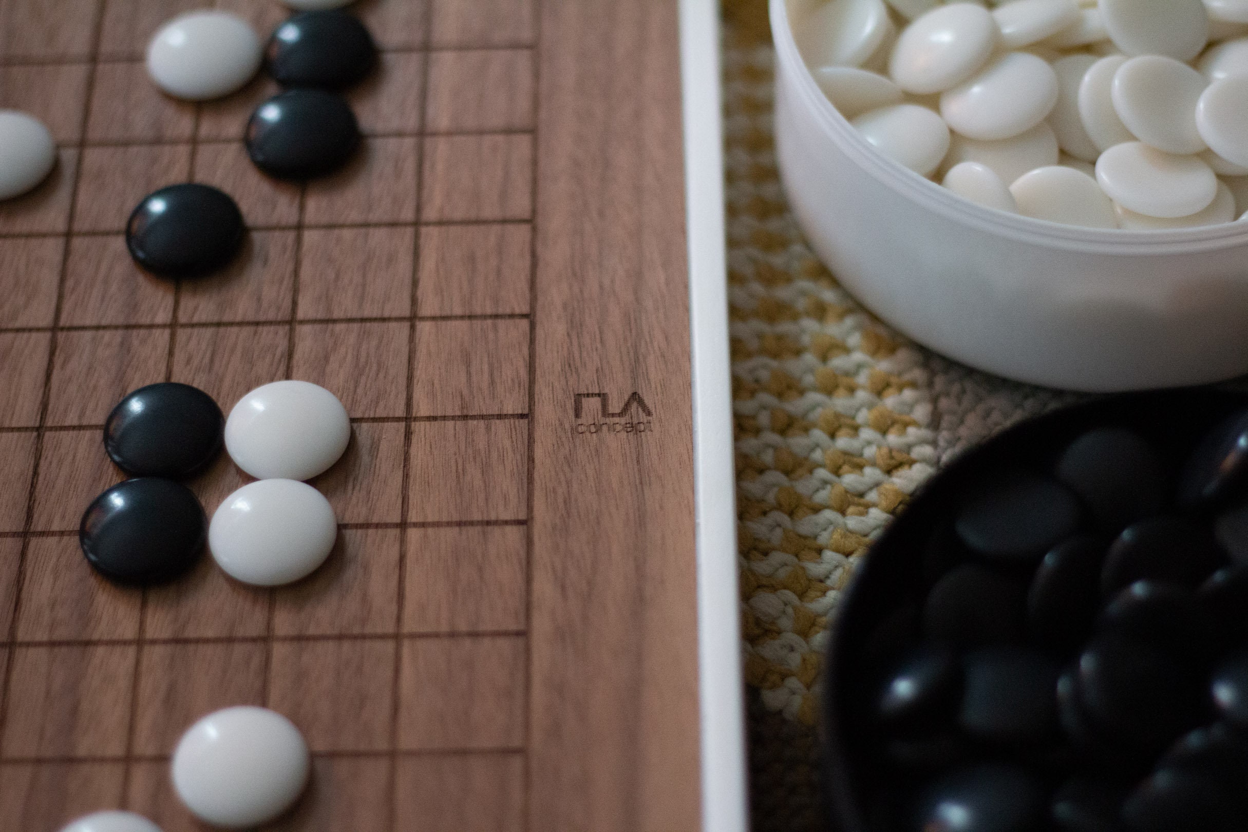 Modern Go Set Wooden Go Board Game Handmade Unique Go Set - Etsy