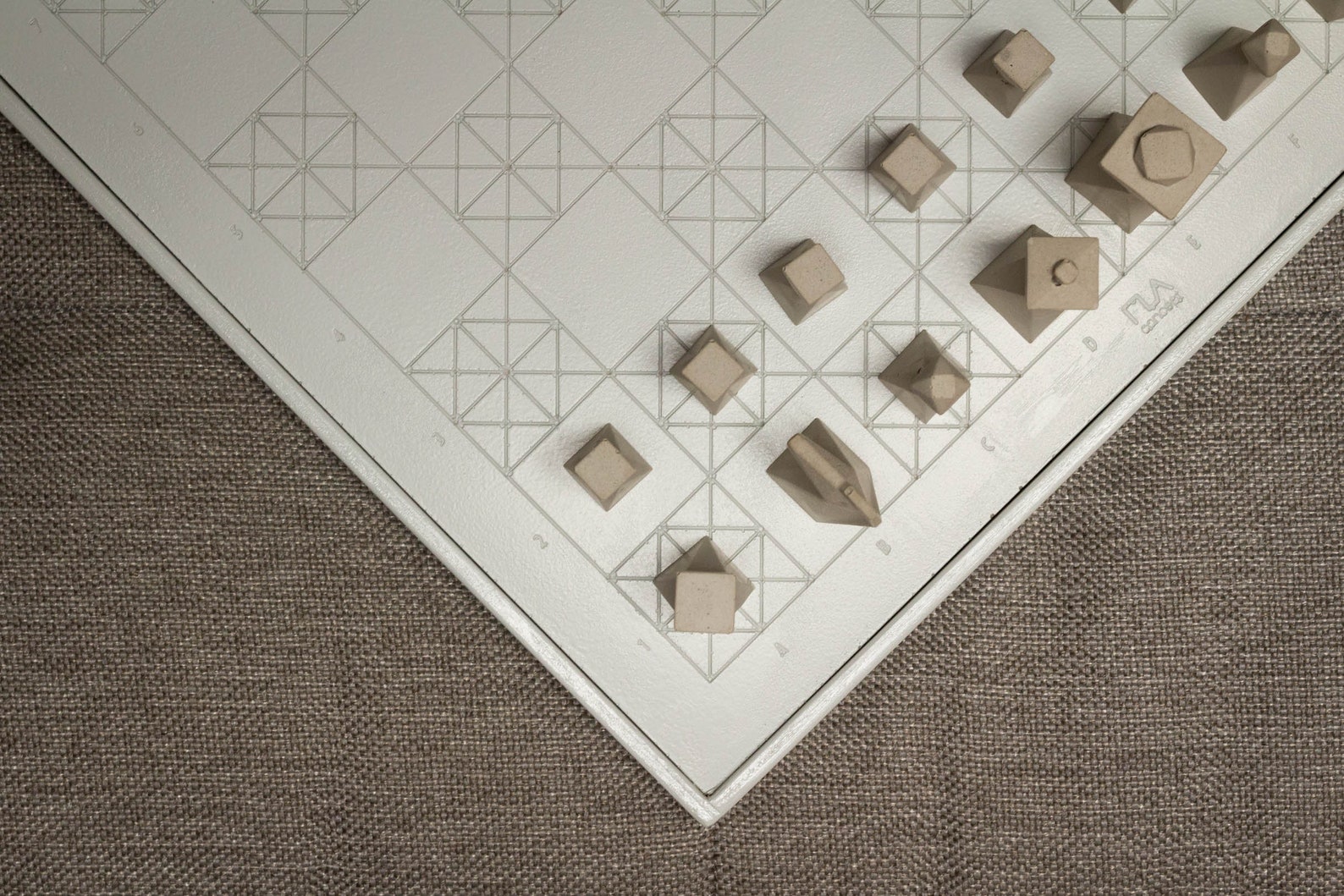 Handmade Modern Concrete Geometric Chess Board Checkers - Etsy