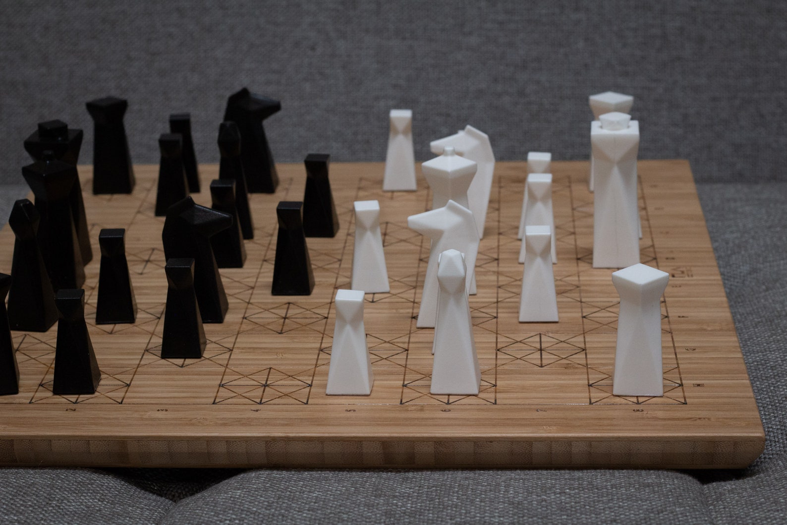 Modern Chess Set Resin Chess Pieces Handmade Unique Chess - Etsy