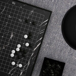 Modern Go Set, Marble Go Board Game, Handmade Unique Go Set With Board ...