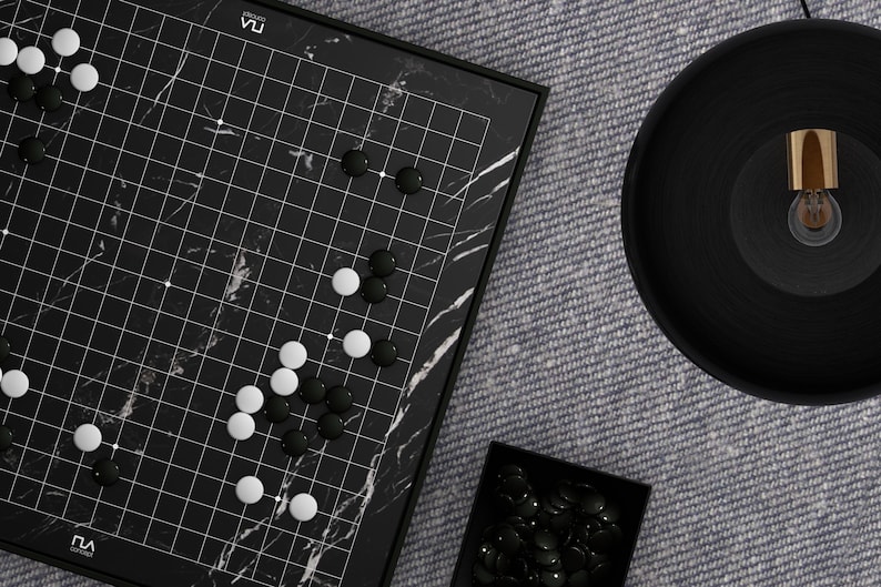 Modern Go Set Marble Go Board Game Handmade Unique Go Set | Etsy