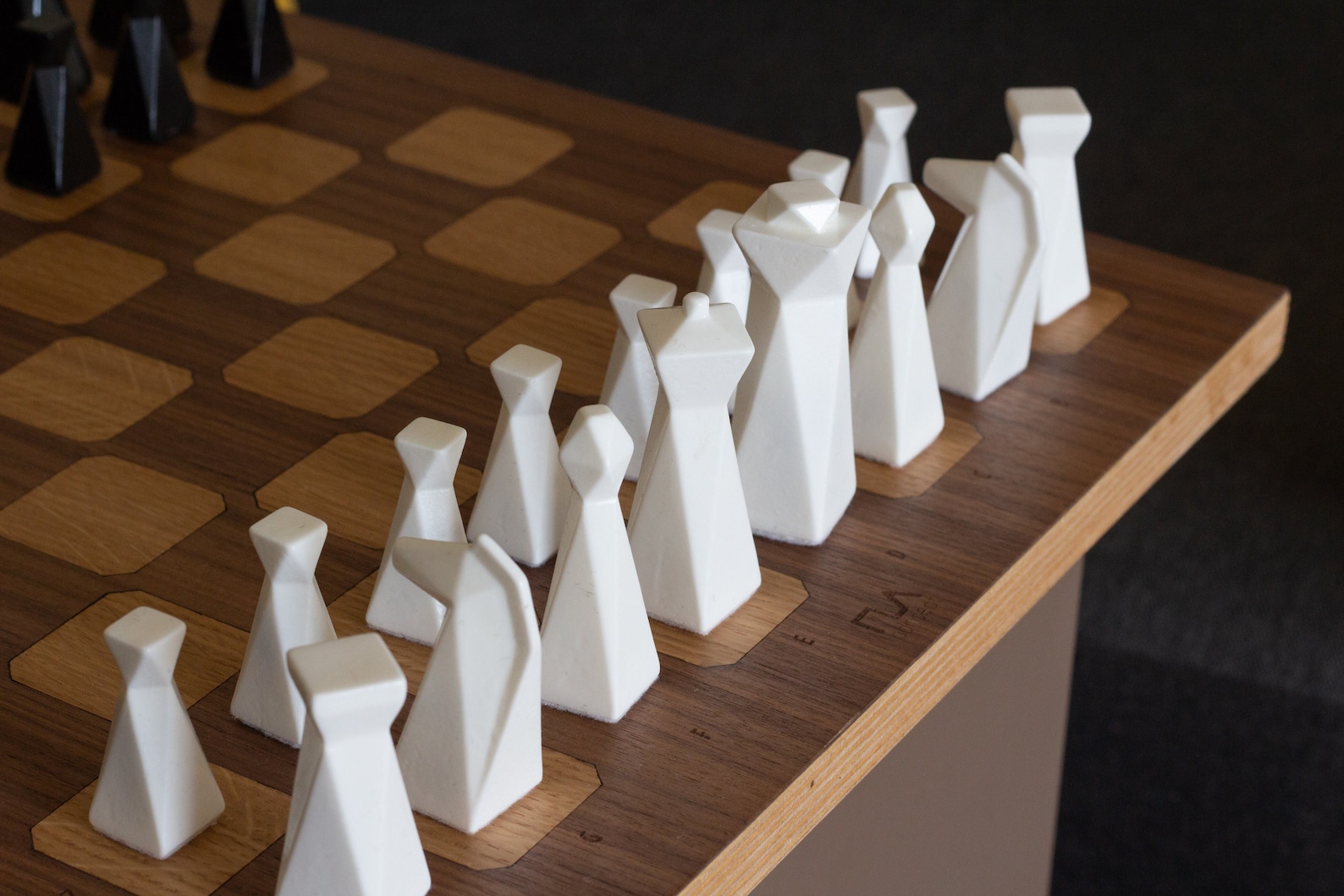 Modern Chess Set Resin Chess Pieces Handmade Unique Chess | Etsy