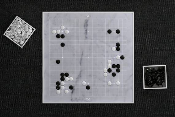 Modern Go Set Marble Go Board Game Handmade Unique Go Set | Etsy