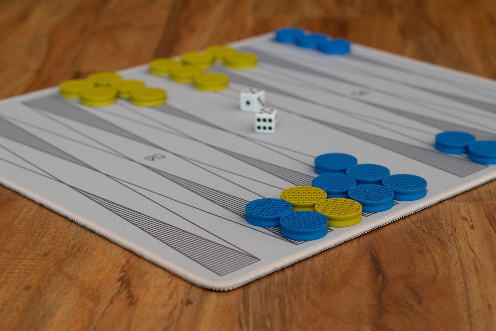 Modern Geometric Backgammon Set, Personalized Gift, Roll-up Backgammon ...
