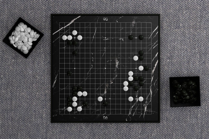 Modern Go Set Marble Go Board Game Handmade Unique Go Set | Etsy