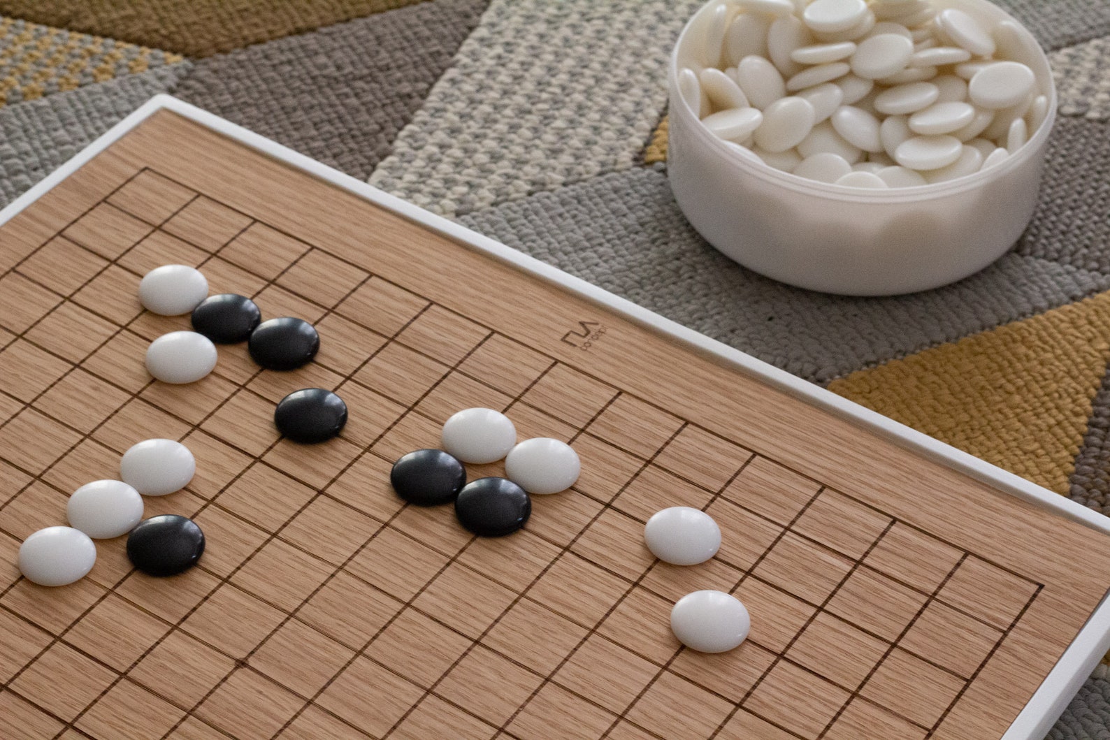 Modern Go Set Wooden Go Board Game Handmade Unique Go Set - Etsy