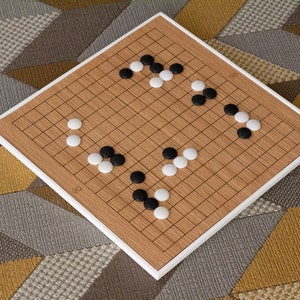 Modern Go Set, Wooden Go Board Game, Handmade Unique Go Set With Board ...