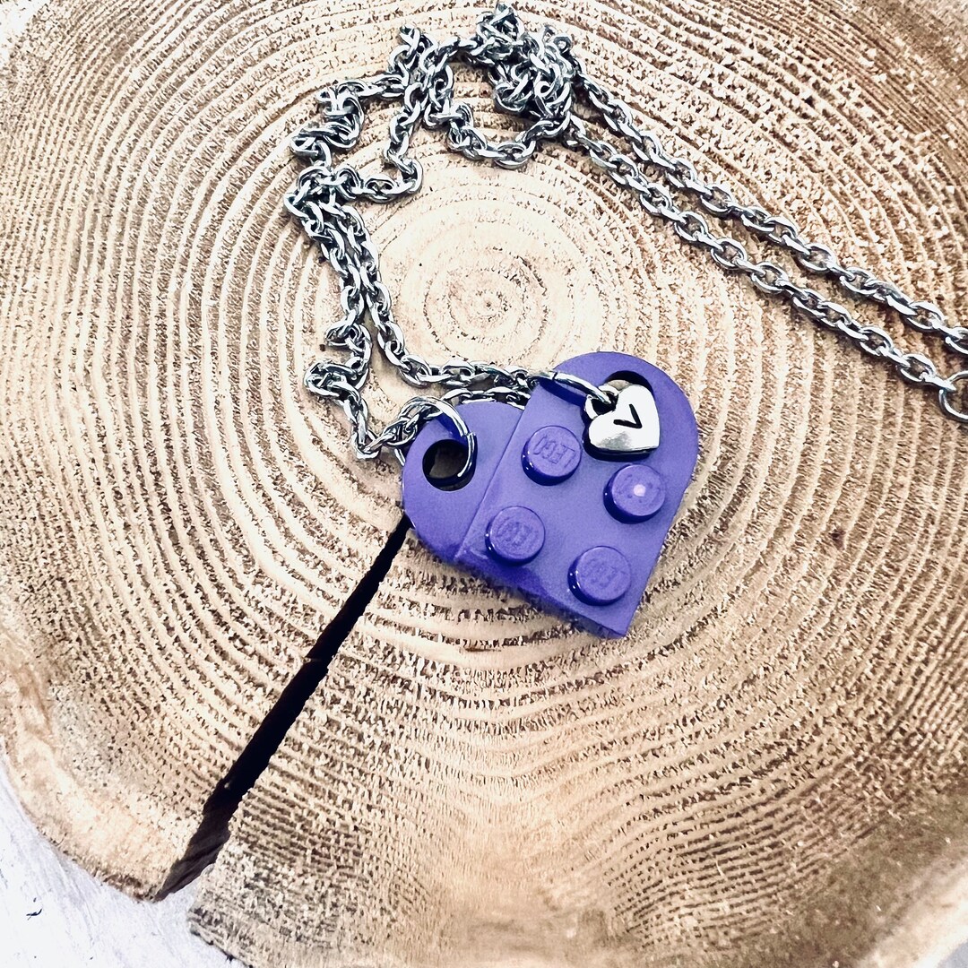 Connecting Heart Necklace Made From Real LEGO® Bricks - Etsy