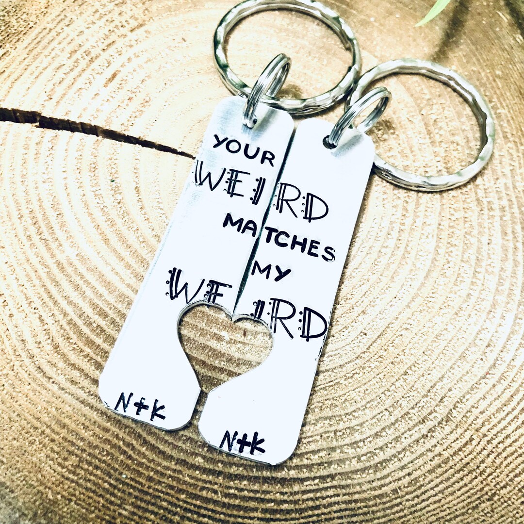 Your Weird Matches My Weird Keychain | Weirdos Keychain | Best Friends ...