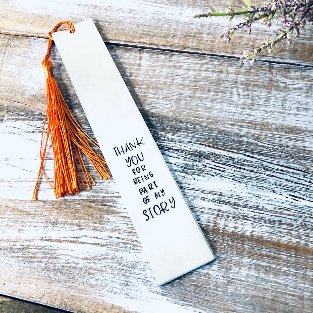 Thank You for Being a Part of My Story Bookmark - Etsy