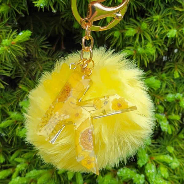 Resin Initial Keychain - Etsy