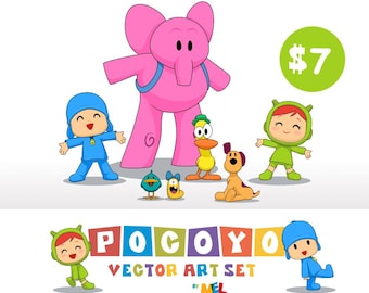 Pocoyo's Nina and Roberto Vector Clipart Set, SVG, Easy to Use! - Etsy