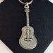 Guitar Key Ring, Handmade UK Modern English Pewter, Guitar Keychain - Etsy