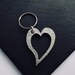 Heart Key Ring, Silver Heart Keyring, Silver Heart Keyring, Silver ...