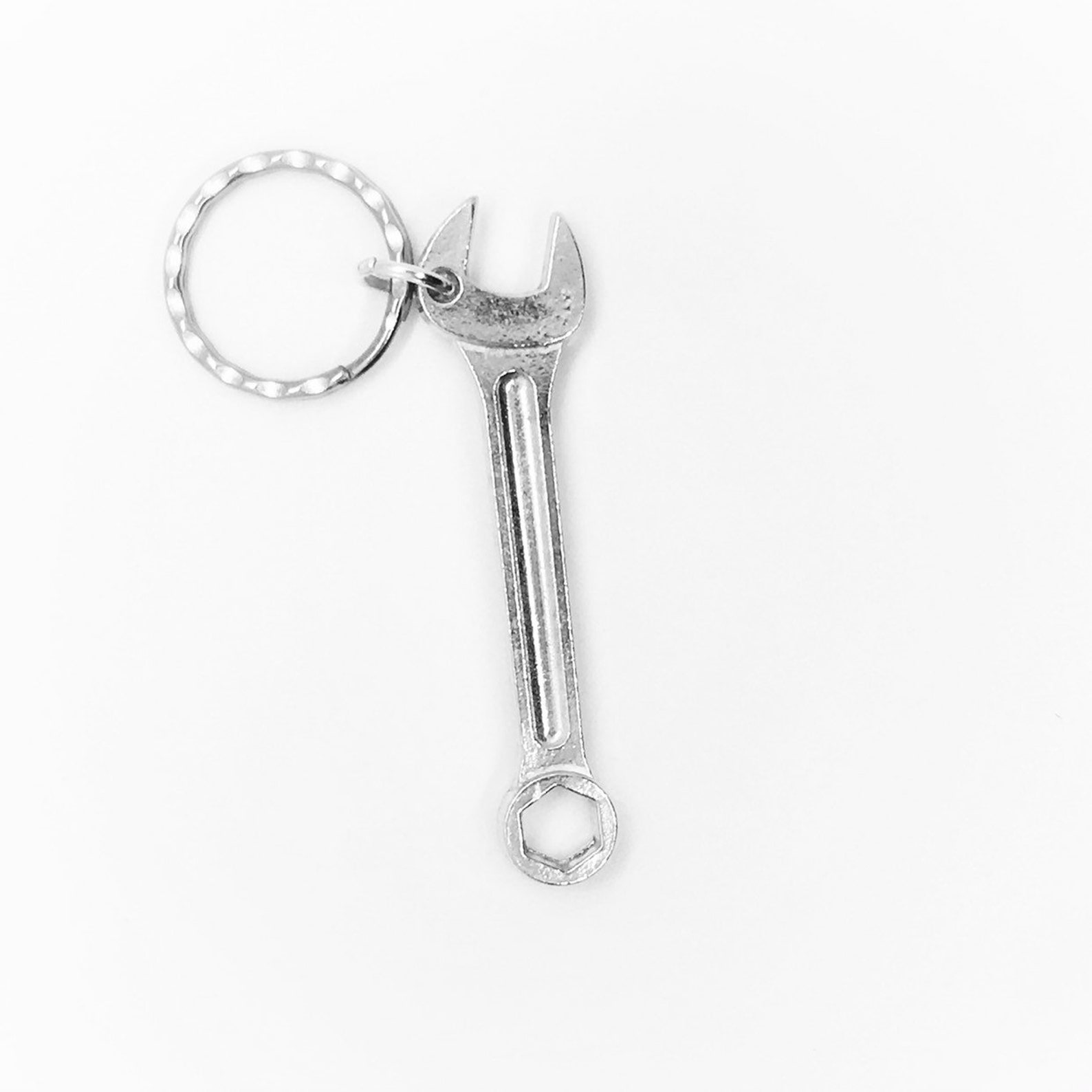 Spanner Key Ring, Tool Key Ring, Handmade UK Modern English Pewter ...