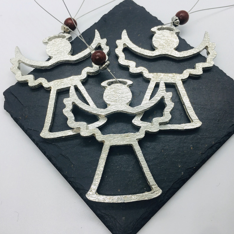 Hanging Angel Tree Set of 3 Decoration Quirky Christmas Tree | Etsy