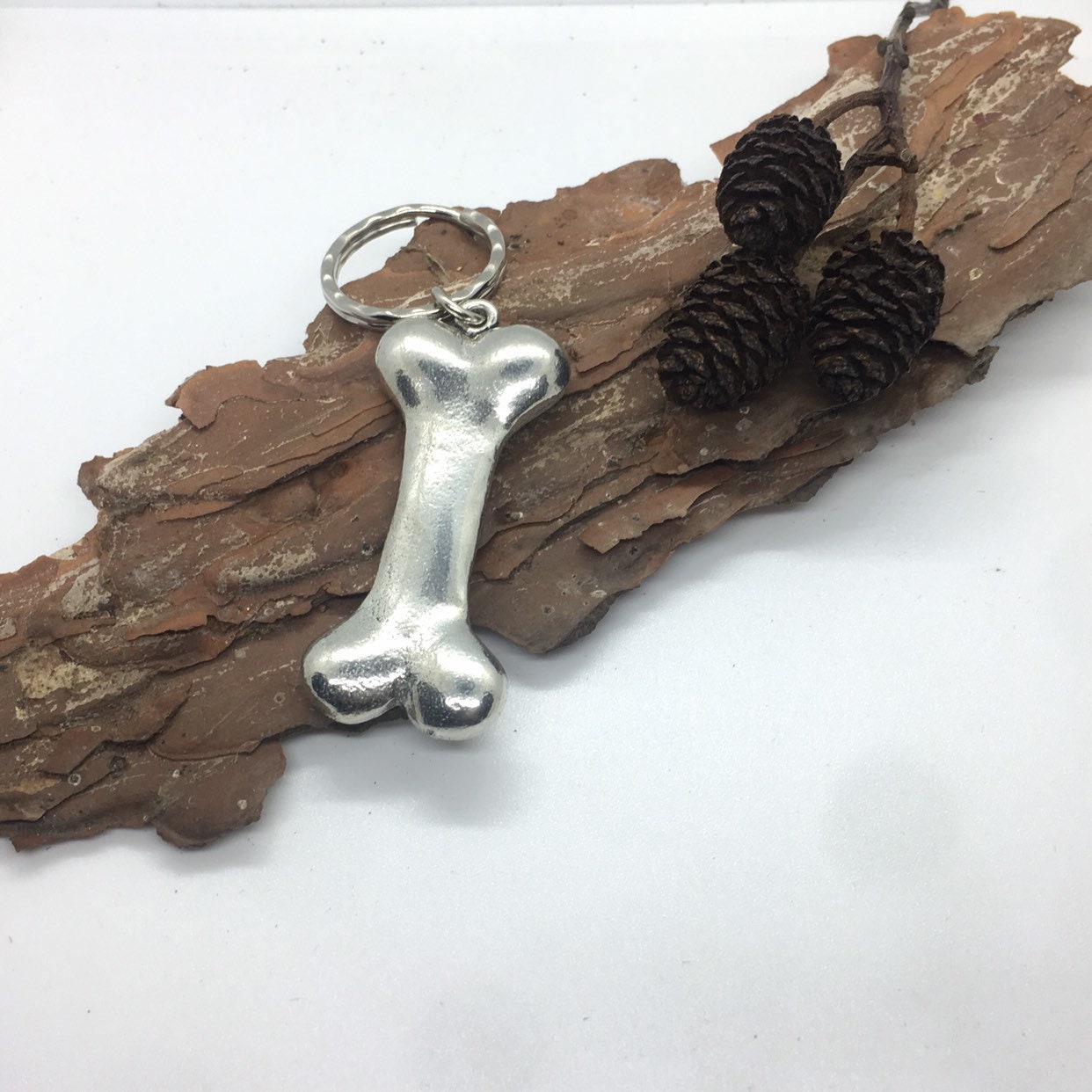 Bone Key Ring Dog Bone Keyring Handmade UK Modern English - Etsy UK