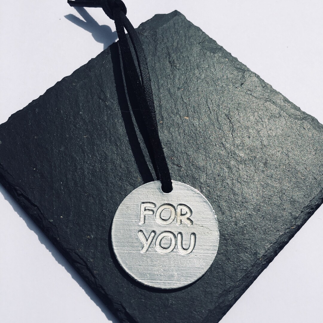 For You - Gift Tag, Gift Tag, Silver Gift Tag, Metal Gift Tag, Handmade ...