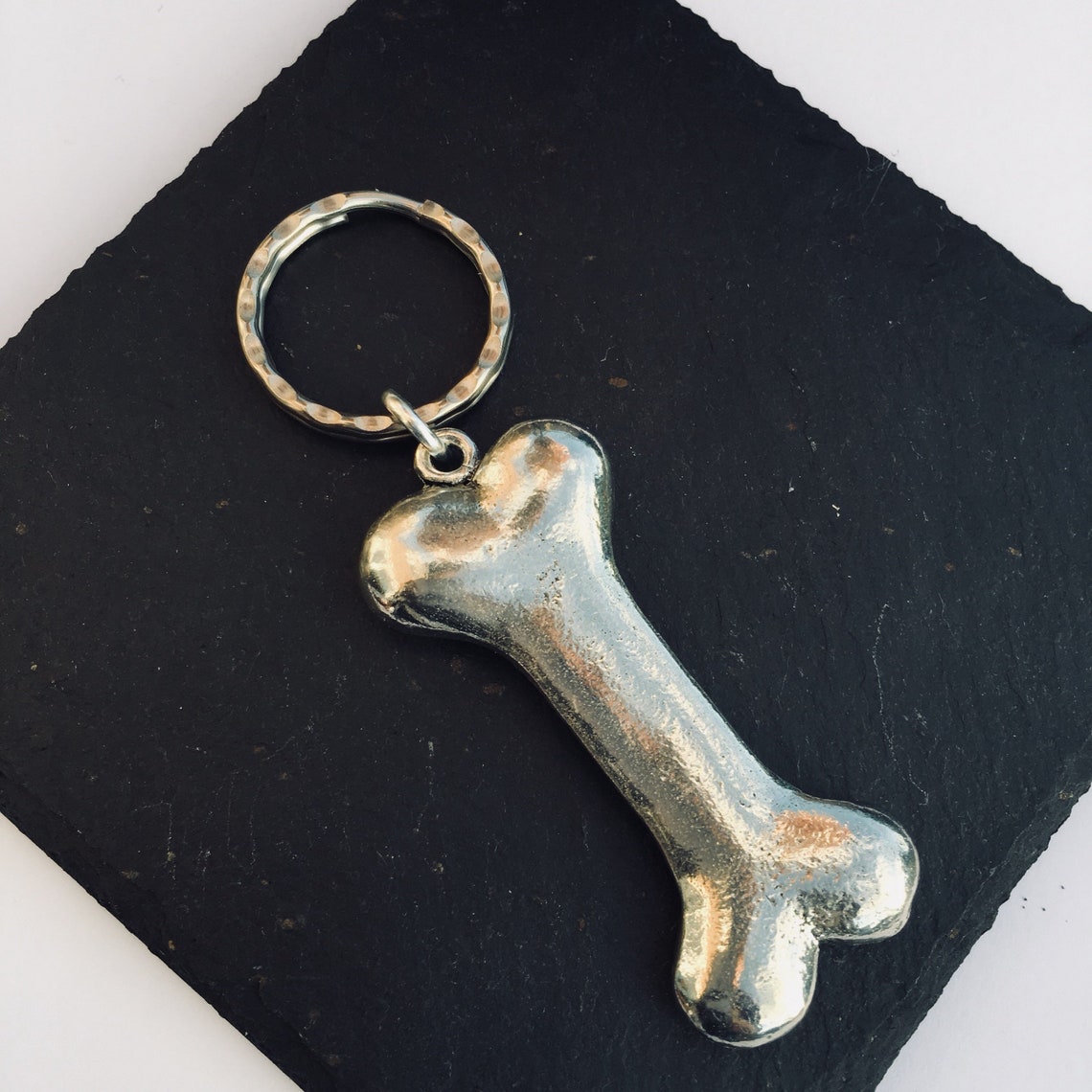 Bone Key Ring Dog Bone Keyring Handmade UK Modern English | Etsy UK