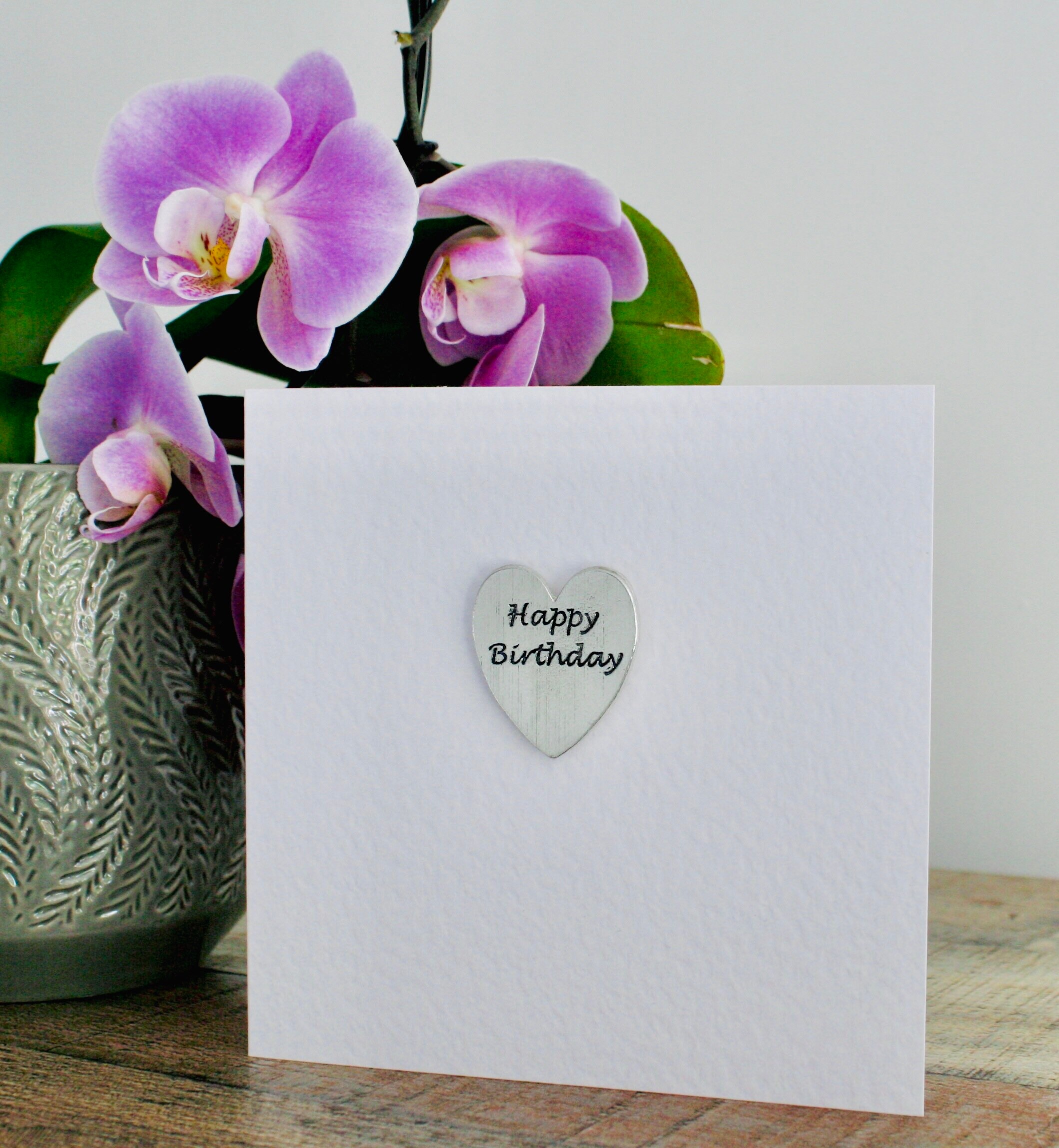 Pocket Heart Keepsake Token on Birthday Card. Happy Birthday | Etsy