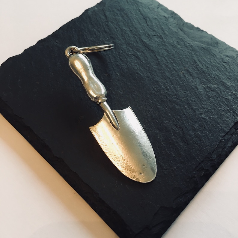 Trowel Key Ring Key Chain Handmade UK English Pewter Pewter - Etsy