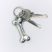 Bone Key Ring, Dog Bone Keyring, Handmade UK Modern English Pewter, Dog ...