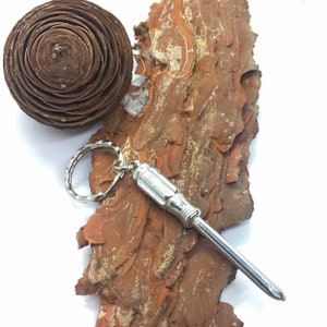 Screwdriver Key Ring, Handmade UK Modern English Pewter, Screwdriver ...