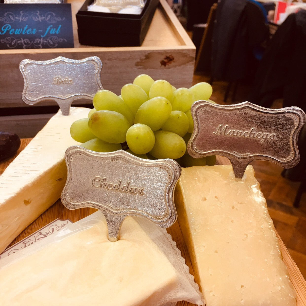 Cheese Markers Set of Four Cheese Labels Hand Made Modern - Etsy