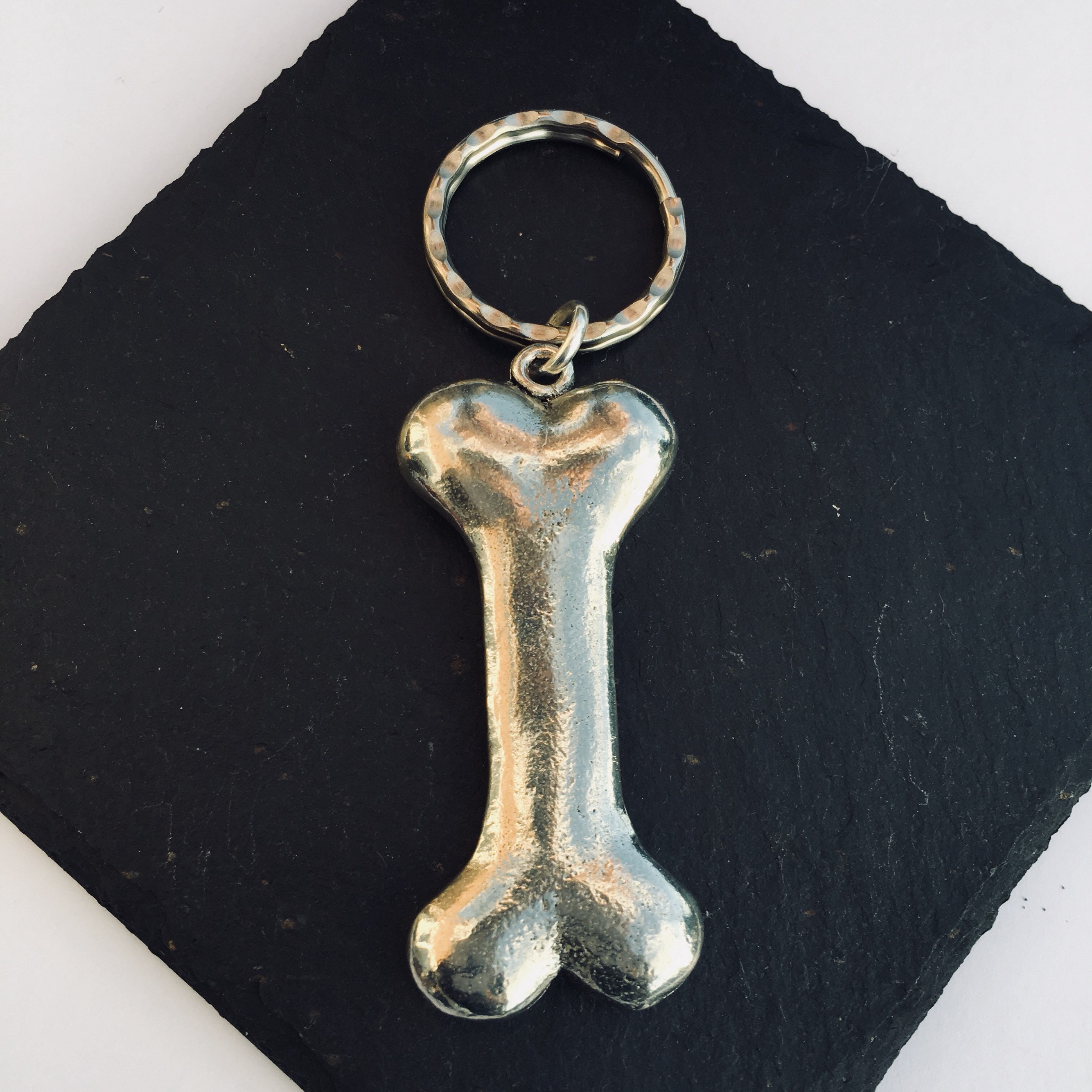 Bone Key Ring Dog Bone Keyring Handmade UK Modern English - Etsy UK