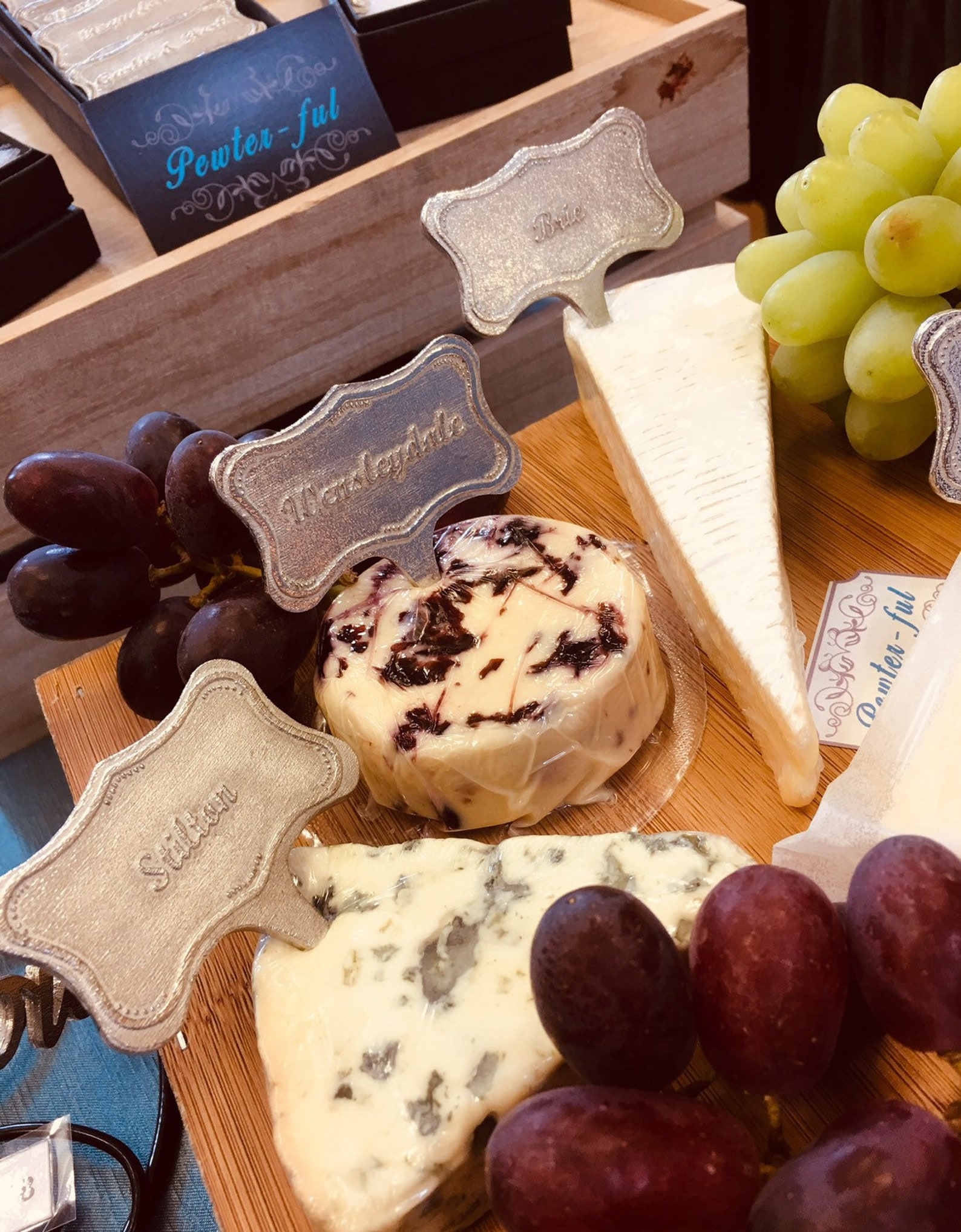 Cheese Markers Set of Four Cheese Labels Hand Made Modern - Etsy