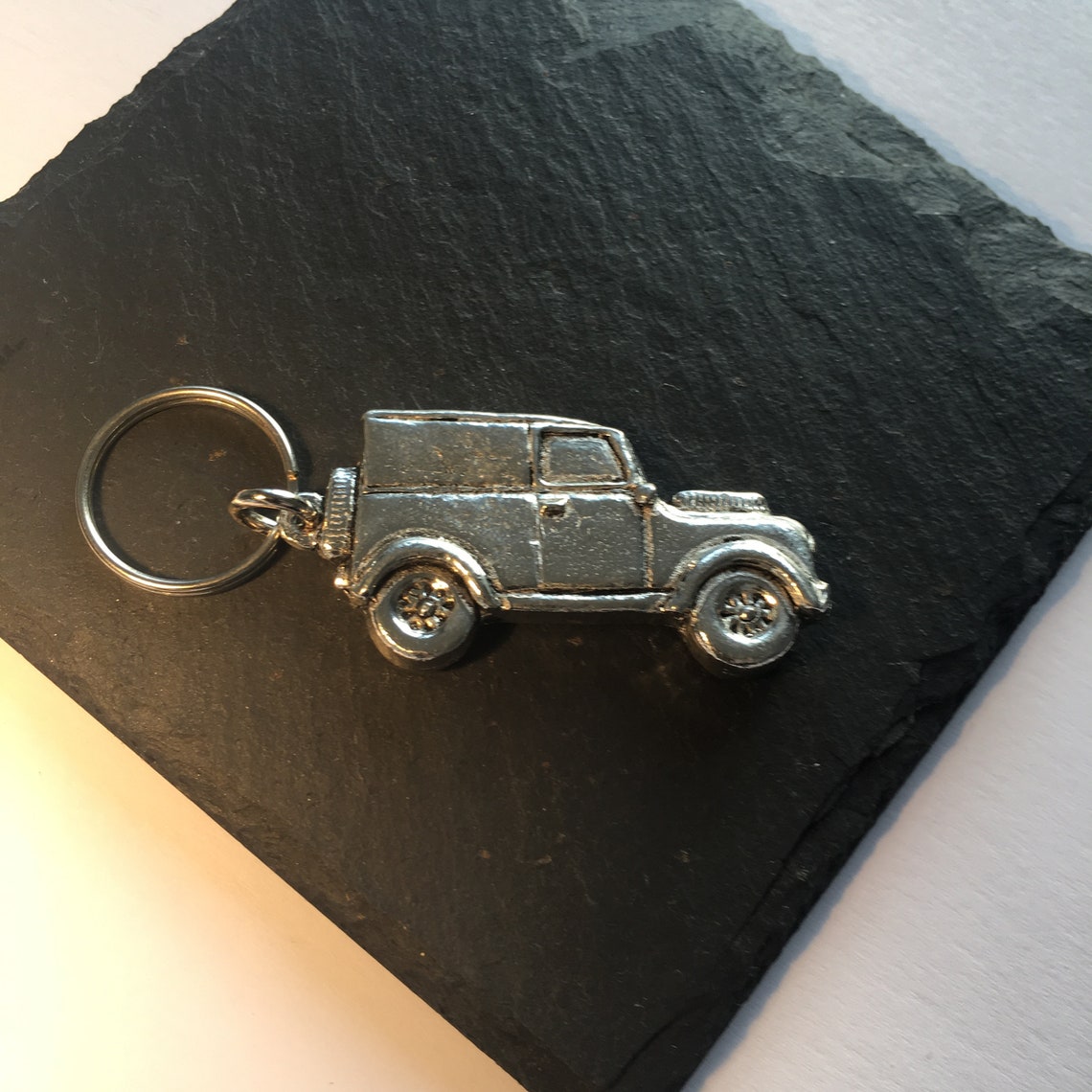 Classic 4x4 Key ring Handmade UK modern English Pewter | Etsy