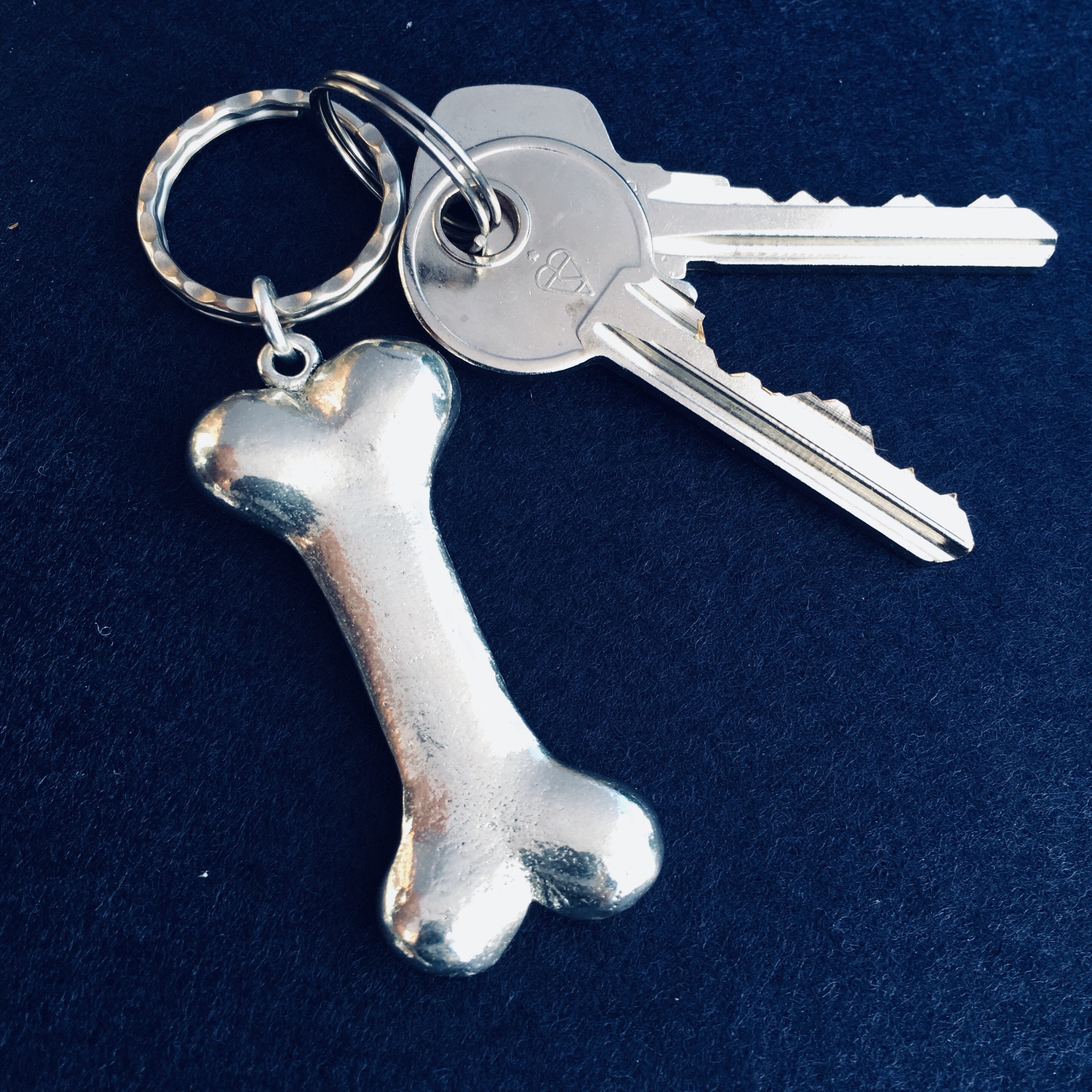 Bone Key Ring Dog Bone Keyring Handmade UK Modern English | Etsy UK