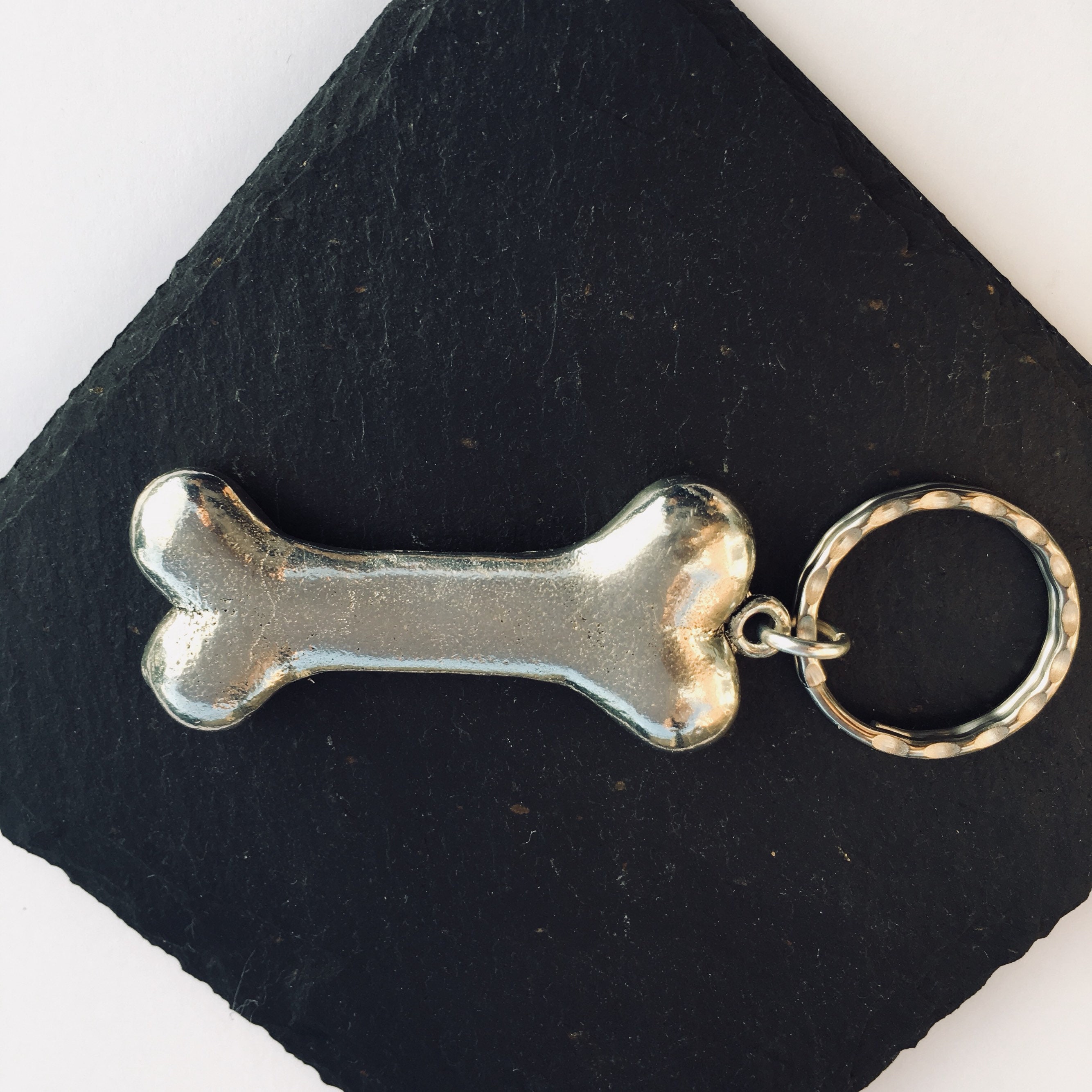 Bone Key Ring Dog Bone Keyring Handmade UK Modern English - Etsy UK