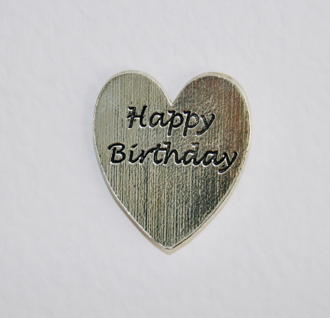 Pocket Heart Keepsake Token on Birthday Card. Happy Birthday Card ...