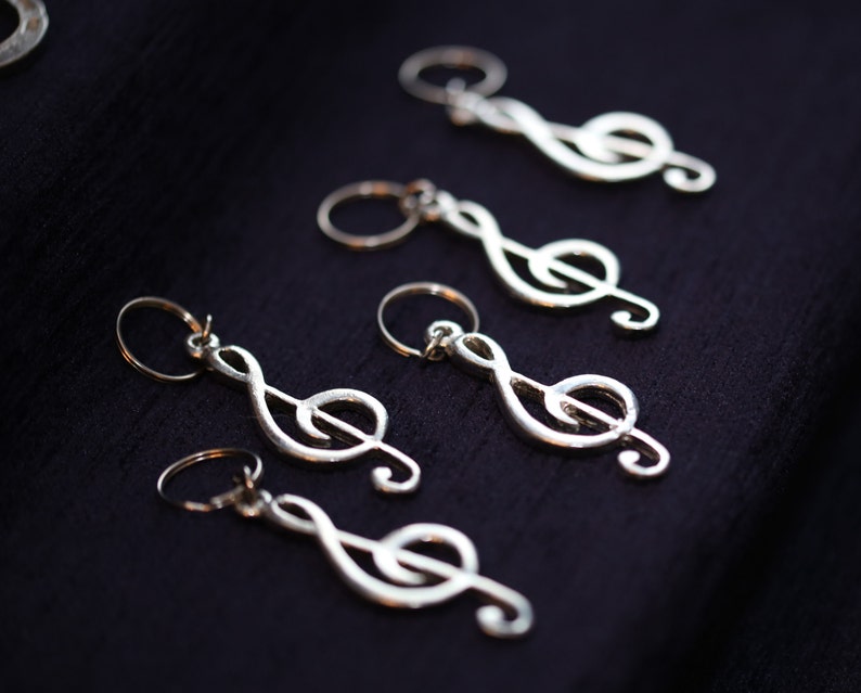 Music Treble Clef Key Ring Handmade UK English Pewter - Etsy