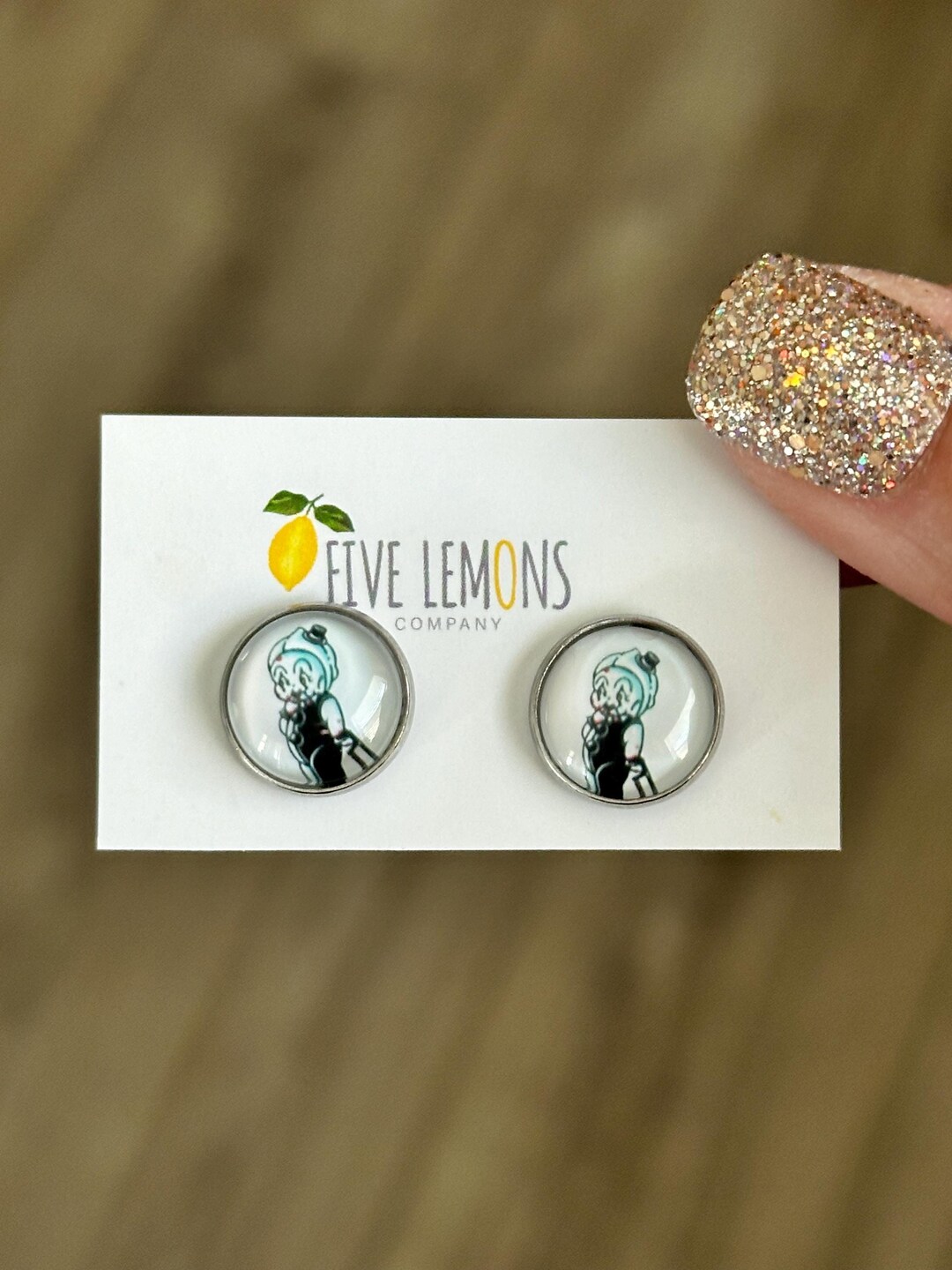 Spooky Cutie Kewpie , Art the Clown , Halloween 12mm Stud Earring - Etsy