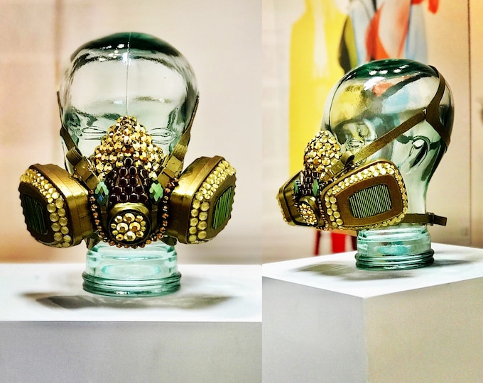 Fashion Bejeweled Bedazzled Respirator Burning Man Dust Mask - Etsy