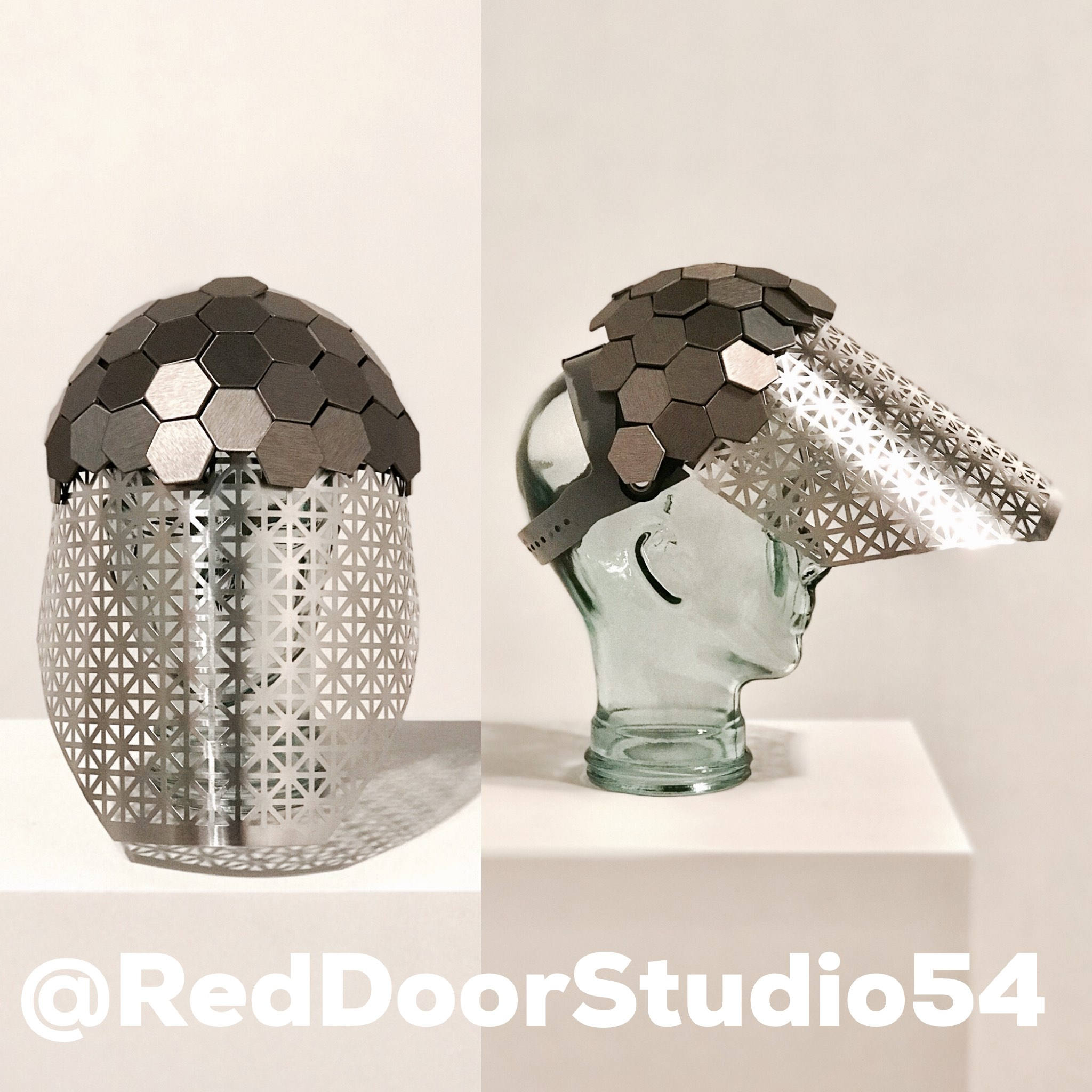 Silver Tiled Visor Face Shield Mask for Burning Man - Etsy