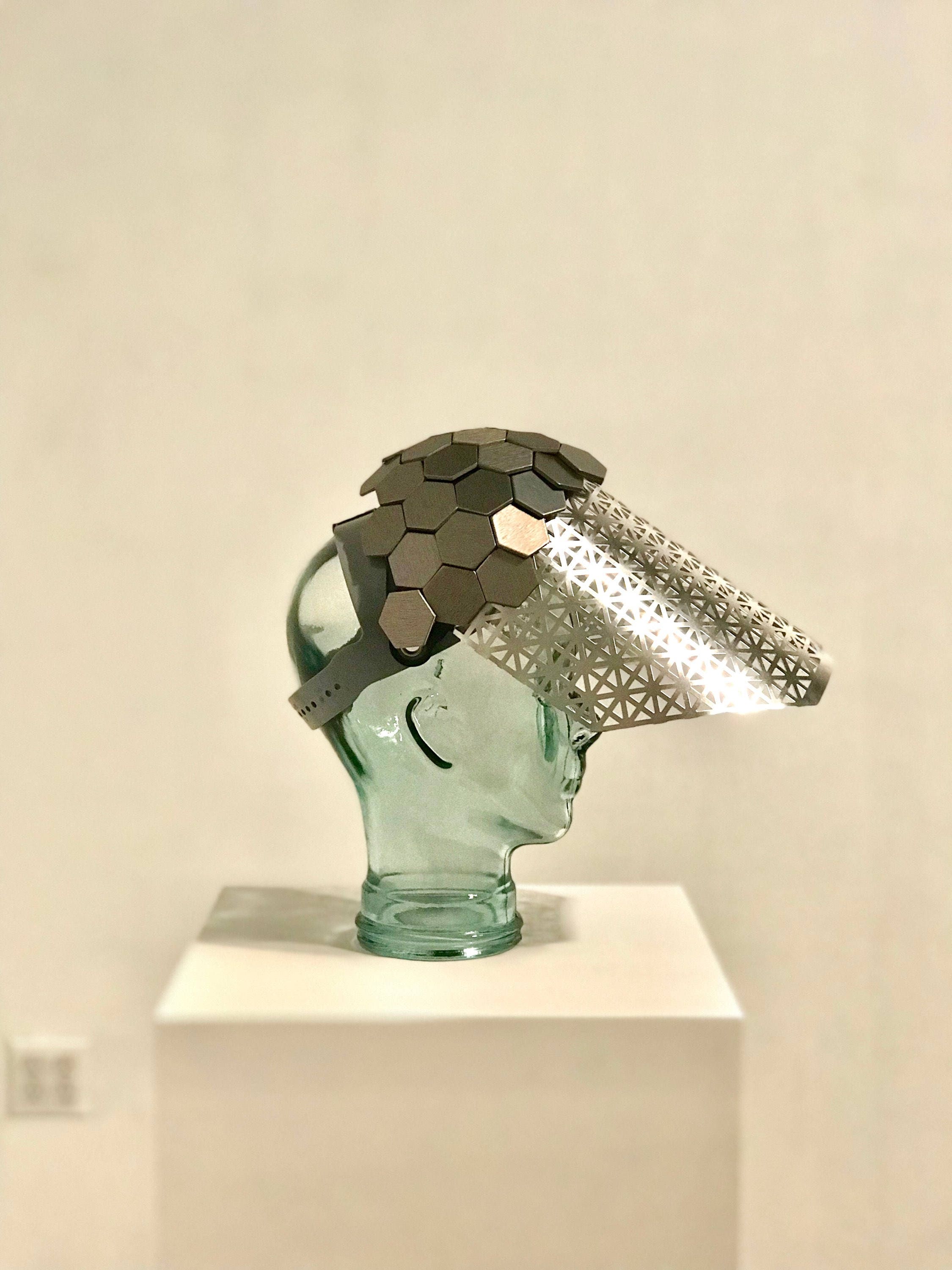 Silver Tiled Visor Face Shield Mask for Burning Man - Etsy