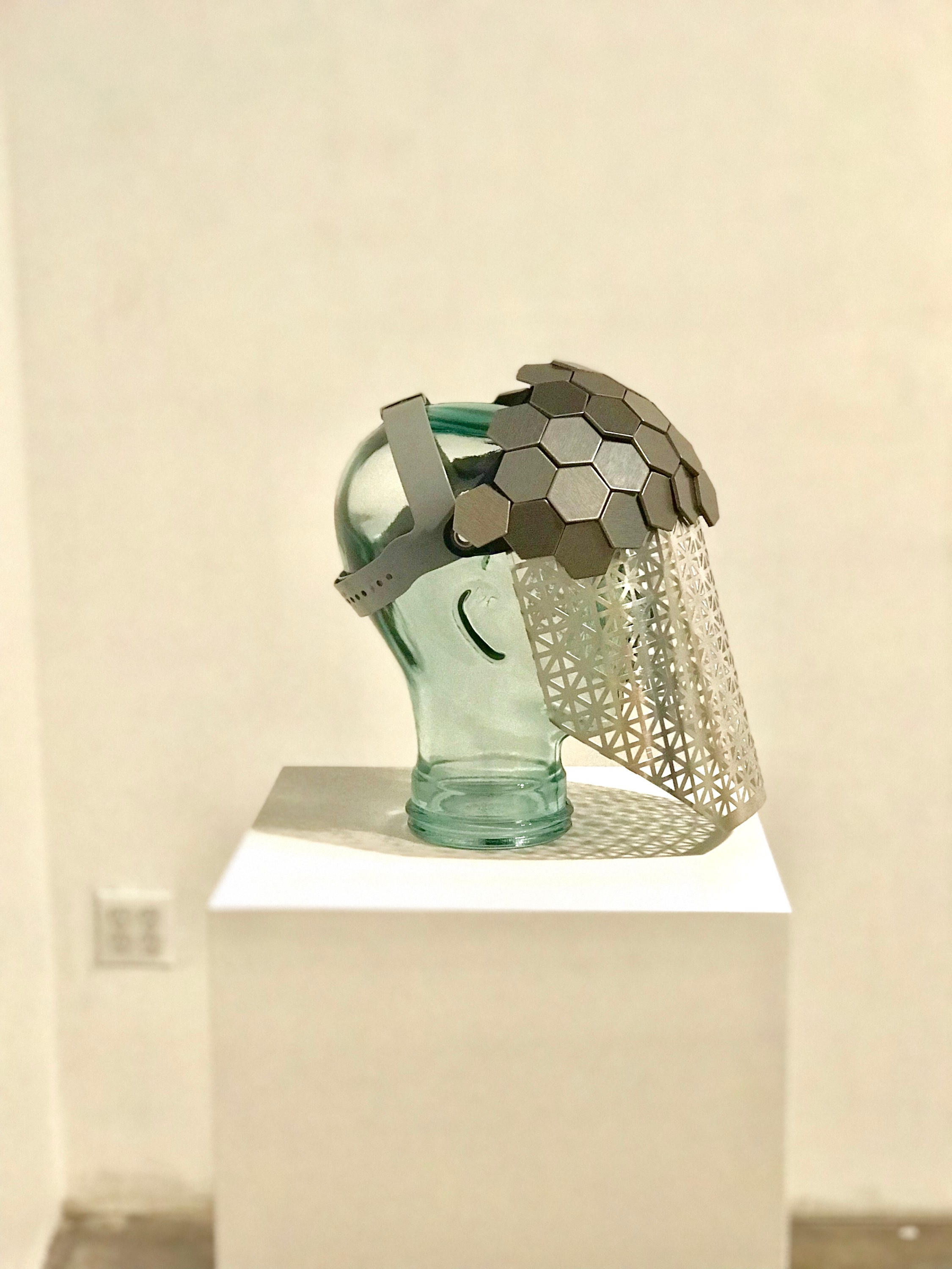 Silver Tiled Visor Face Shield Mask for Burning Man - Etsy