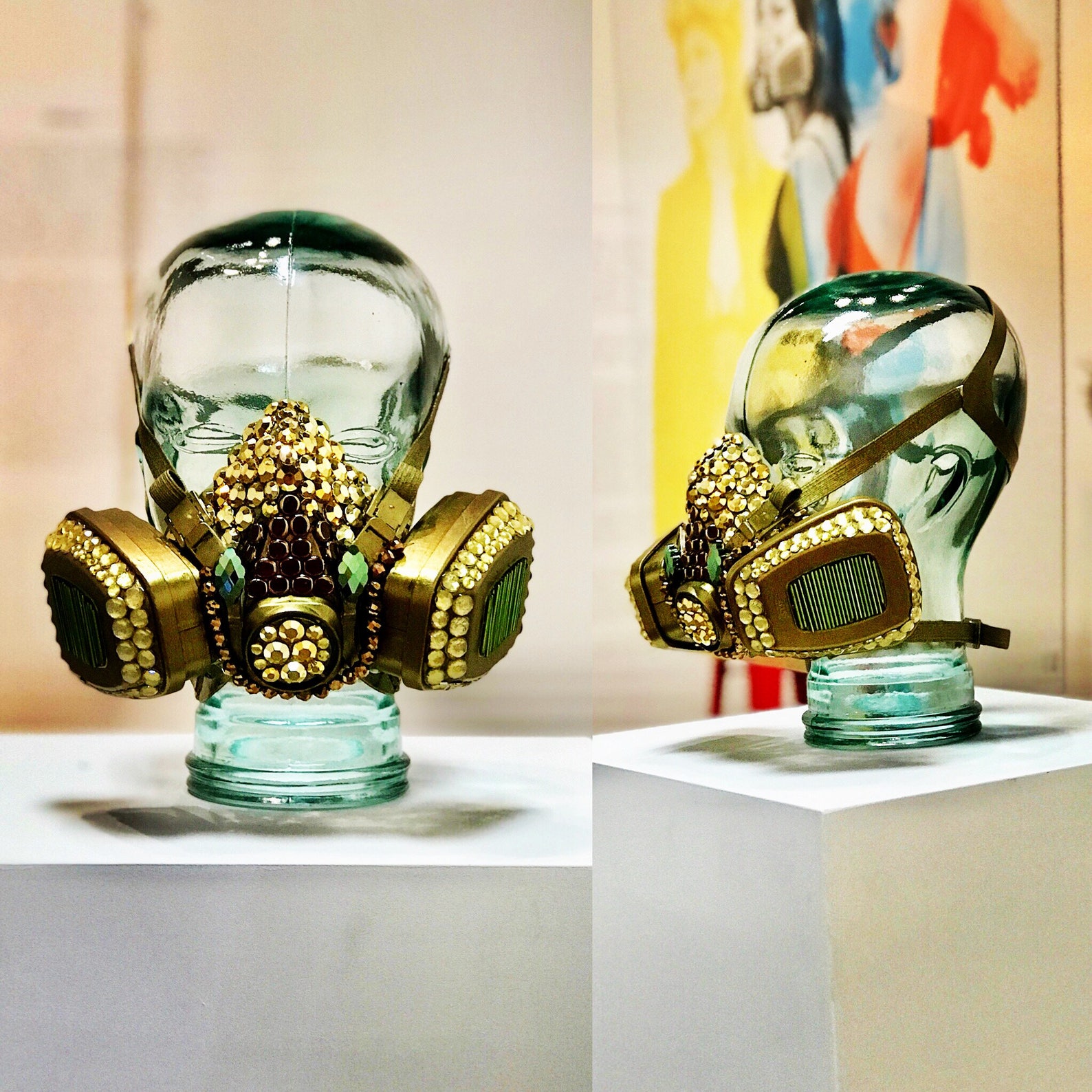 Fashion Bejeweled Bedazzled Respirator Burning Man Dust Mask - Etsy