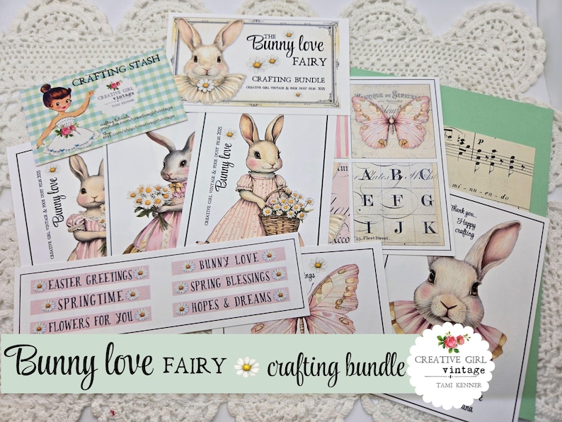 Bunny Love Crafting Kit: Springtime Easter Decoration - Etsy