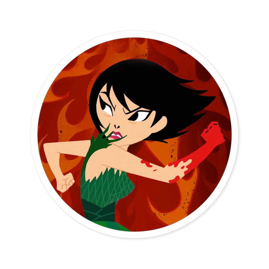 Samurai Jack Ashi Sticker Cartoon Network Adult Swim - Etsy