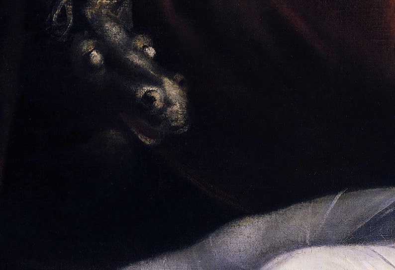 The Nightmare - Art Print Poster, by Henry Fuseli, 1781 - Horror ...