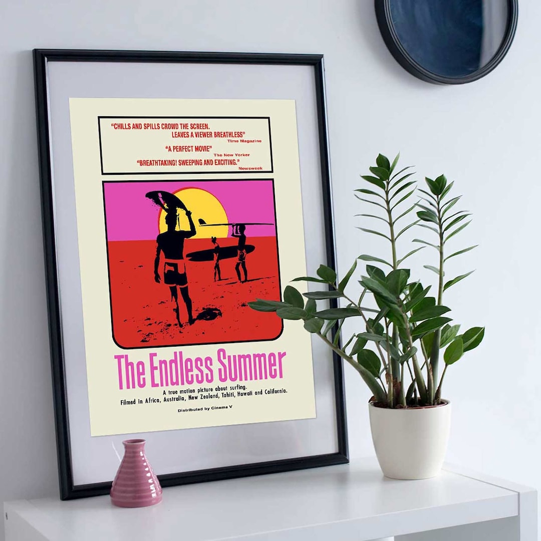 The Endless Summer Movie Poster Art Print, 1966 Surfing Movie ...