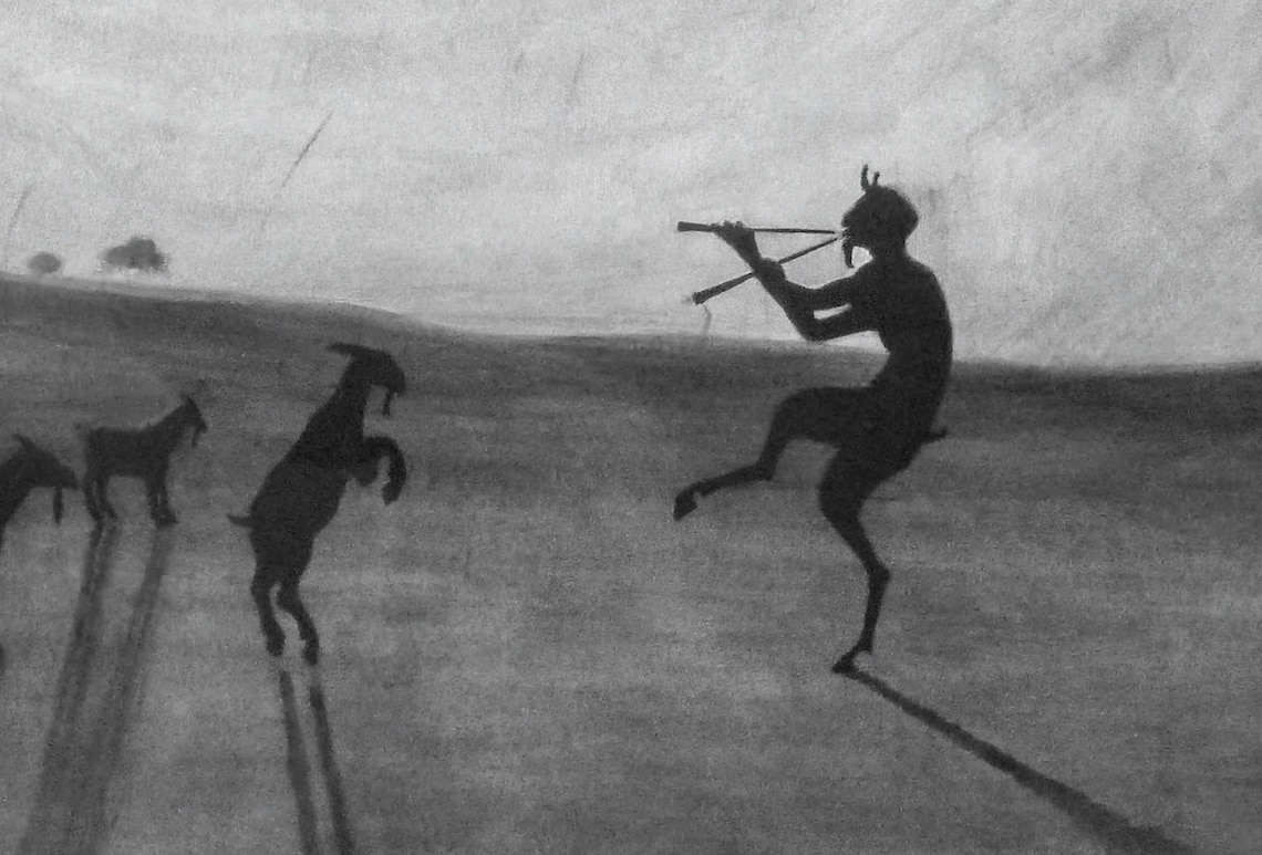 Leon Spilliaert - Art Print Poster, Faun by Moonshine, Faun Bij ...