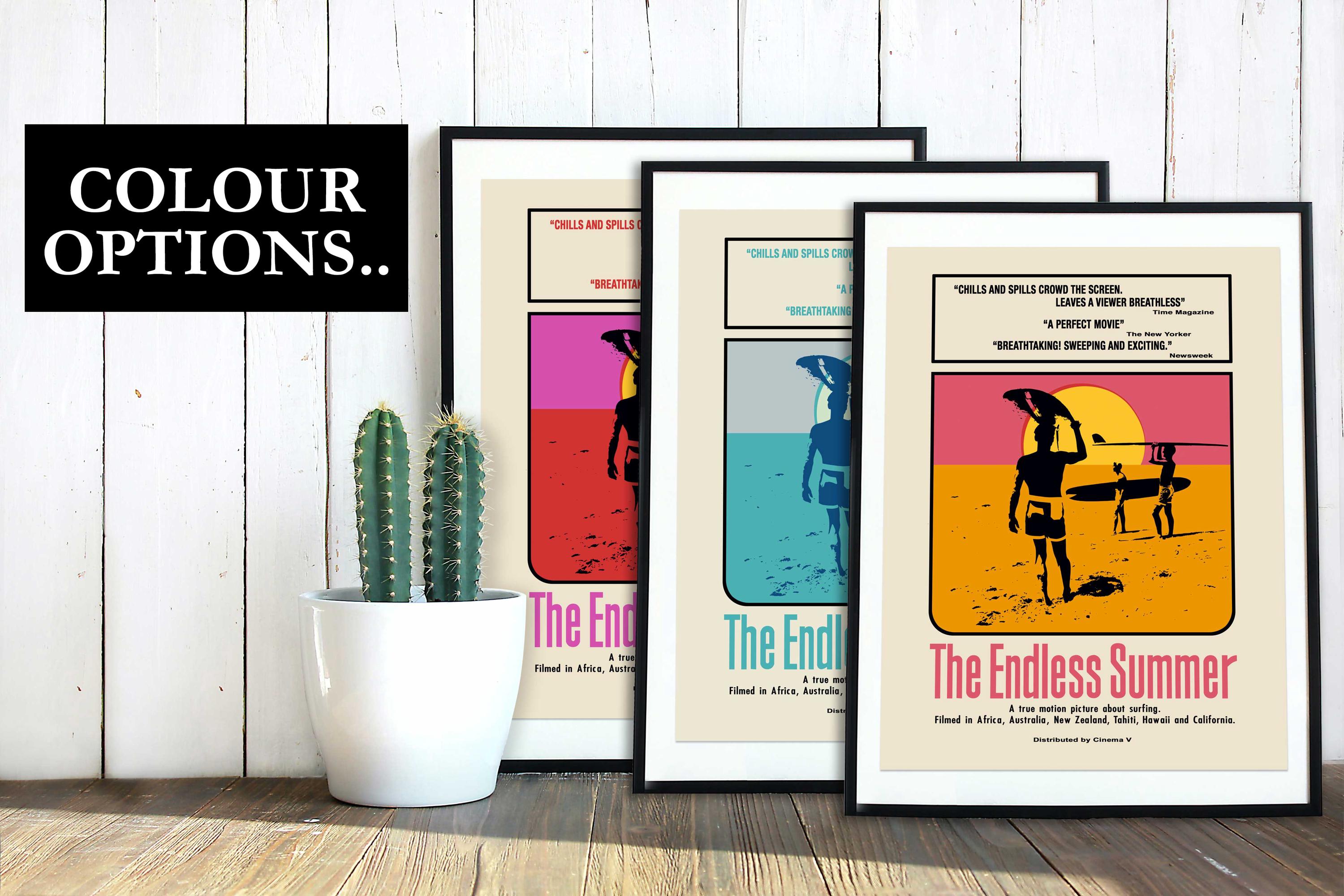 The Endless Summer Movie Poster Art Print, 1966 Surfing Movie ...