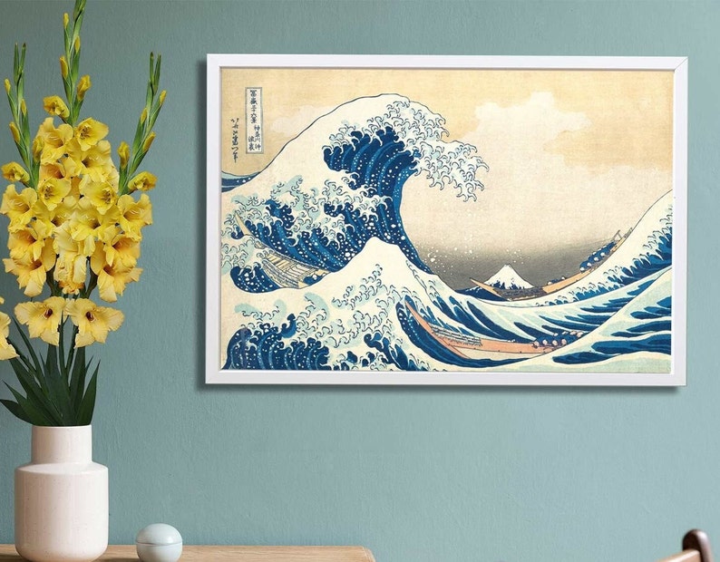 The Great Wave off Kanagawa Art Print Poster Katsushika - Etsy