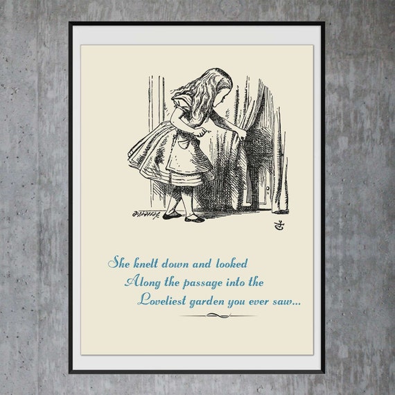 Alices Adventures in Wonderland Art Print Poster Alice - Etsy